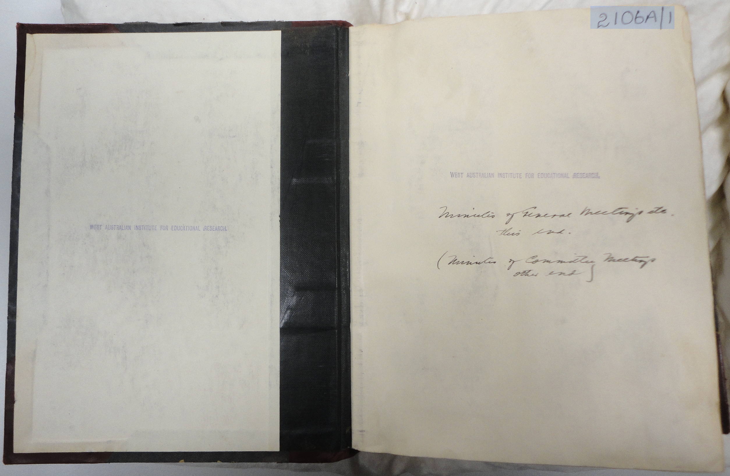 WAIER: Selected photos from Minute books 1929-1963